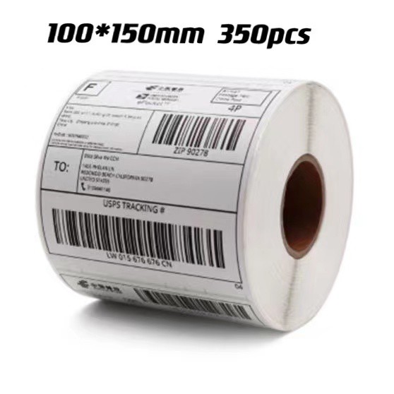 A6 100*150mm 350pcs Shopee Waybill Thermal Sticker Roll Express Carrier ...