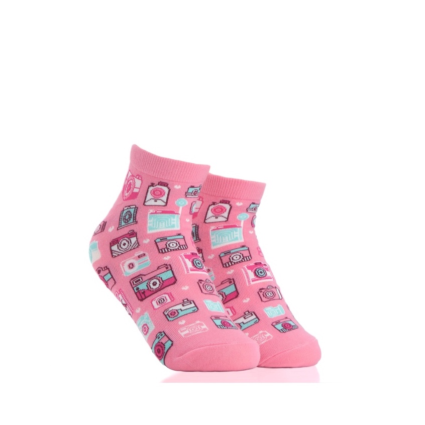 Iconic Socks Camera Pattern Women's Ankle Socks | Shopee Philippines