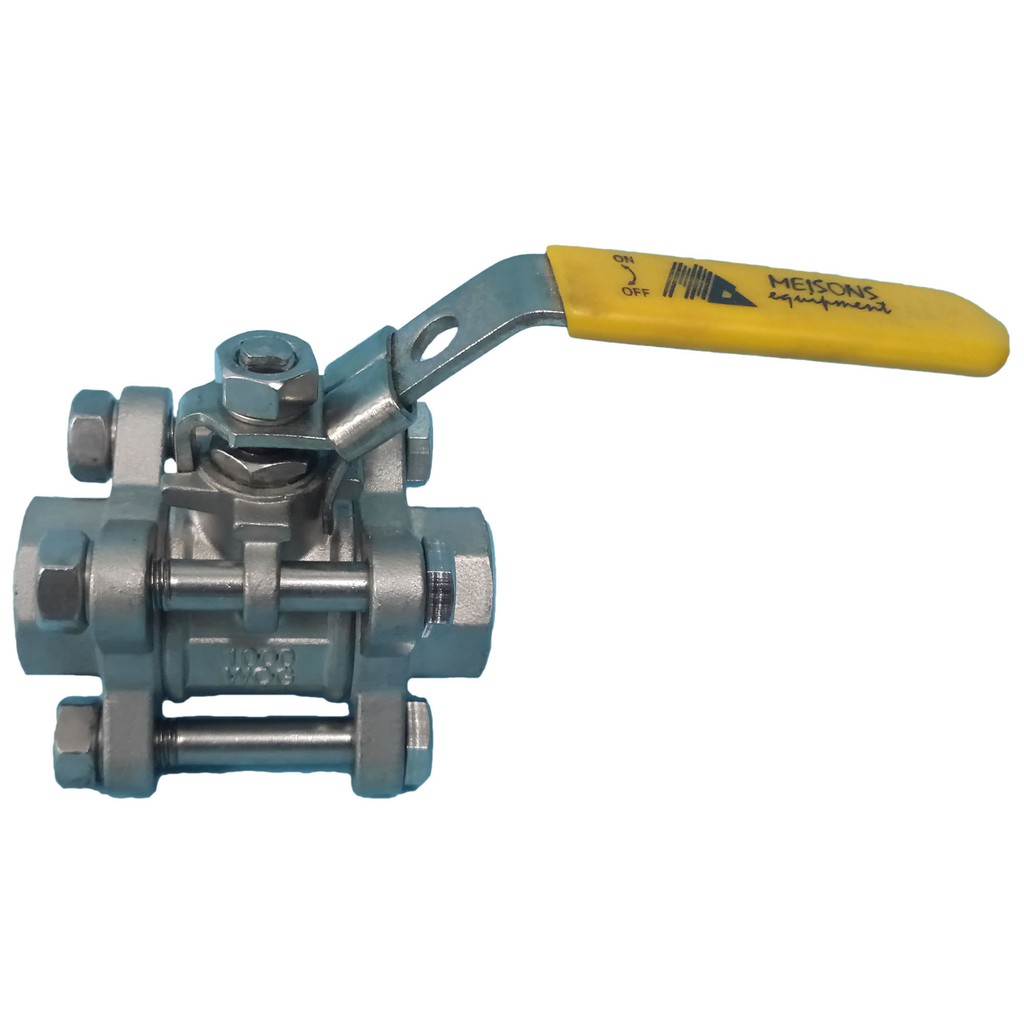 STAINLESS BALL VALVE 1" X 3PC DESIGN X 1000 WOG THREADED STAINLESS ...