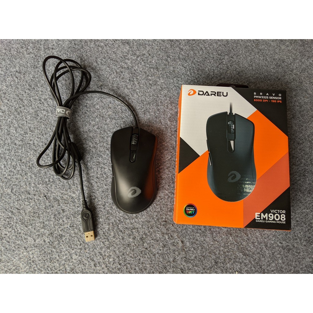Genuine new Dare-U EM908 RGB gaming mouse | Shopee Philippines