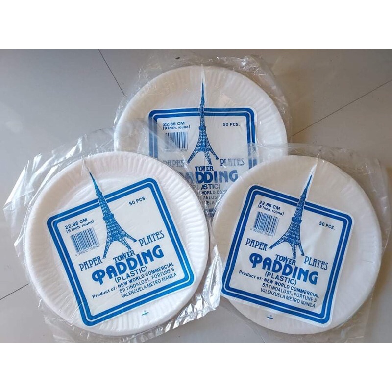 9 inches Round Pastry / Pizza Top Plastic Film Cover/ Paper Plate ...