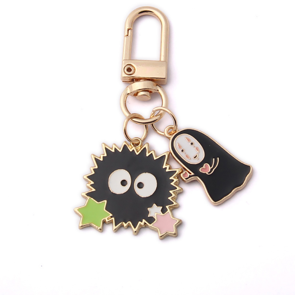 TWINKLE1 Ball Elf Anime Keychain Black Coal Ball Cosplay Keyring Mobile ...