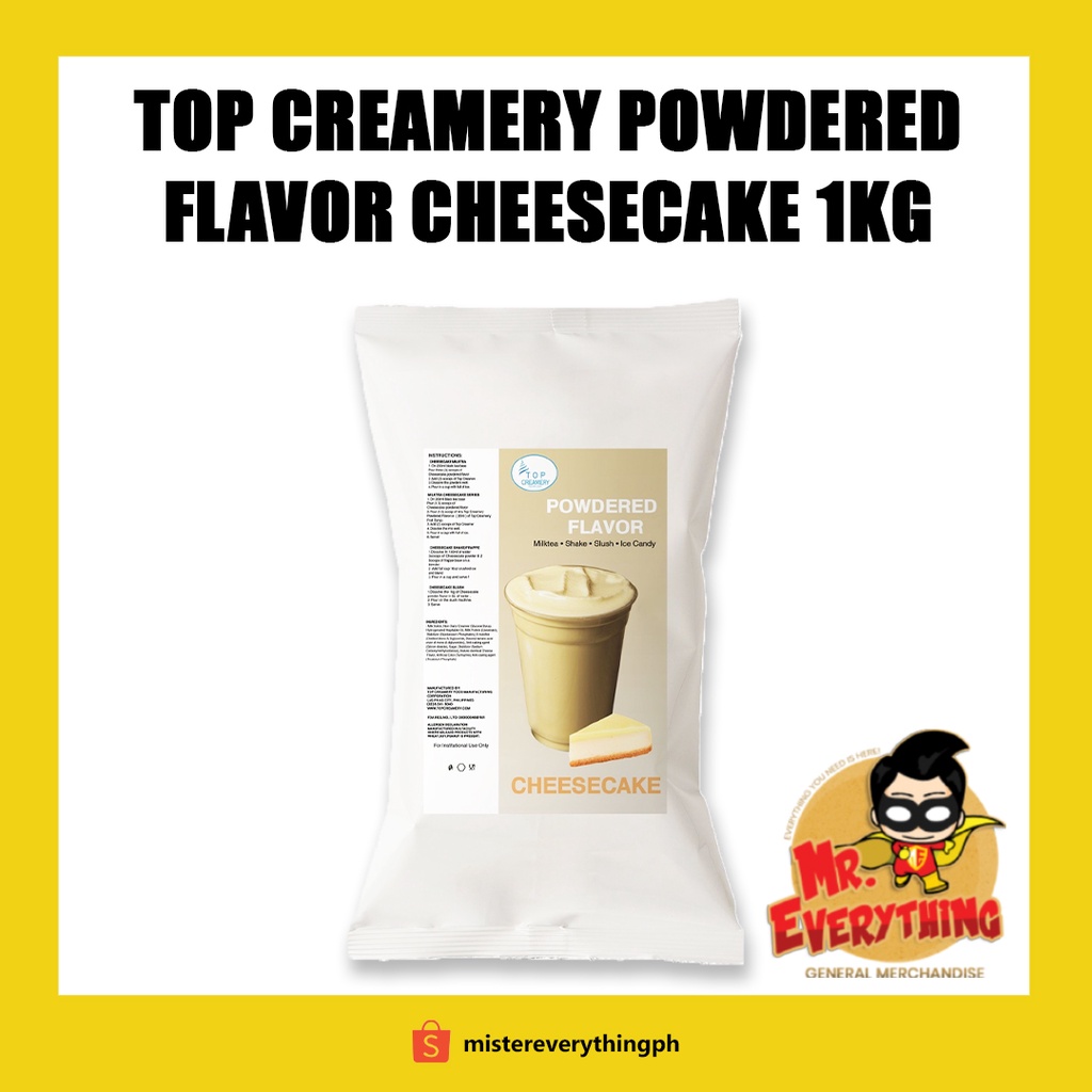 Top Creamery Cheesecake Powdered Flavor 1kg | Shopee Philippines