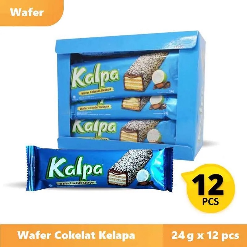 Kalpa Wafer Coconut Chocolate [24G/ 12pcs/ Box] | Shopee Philippines