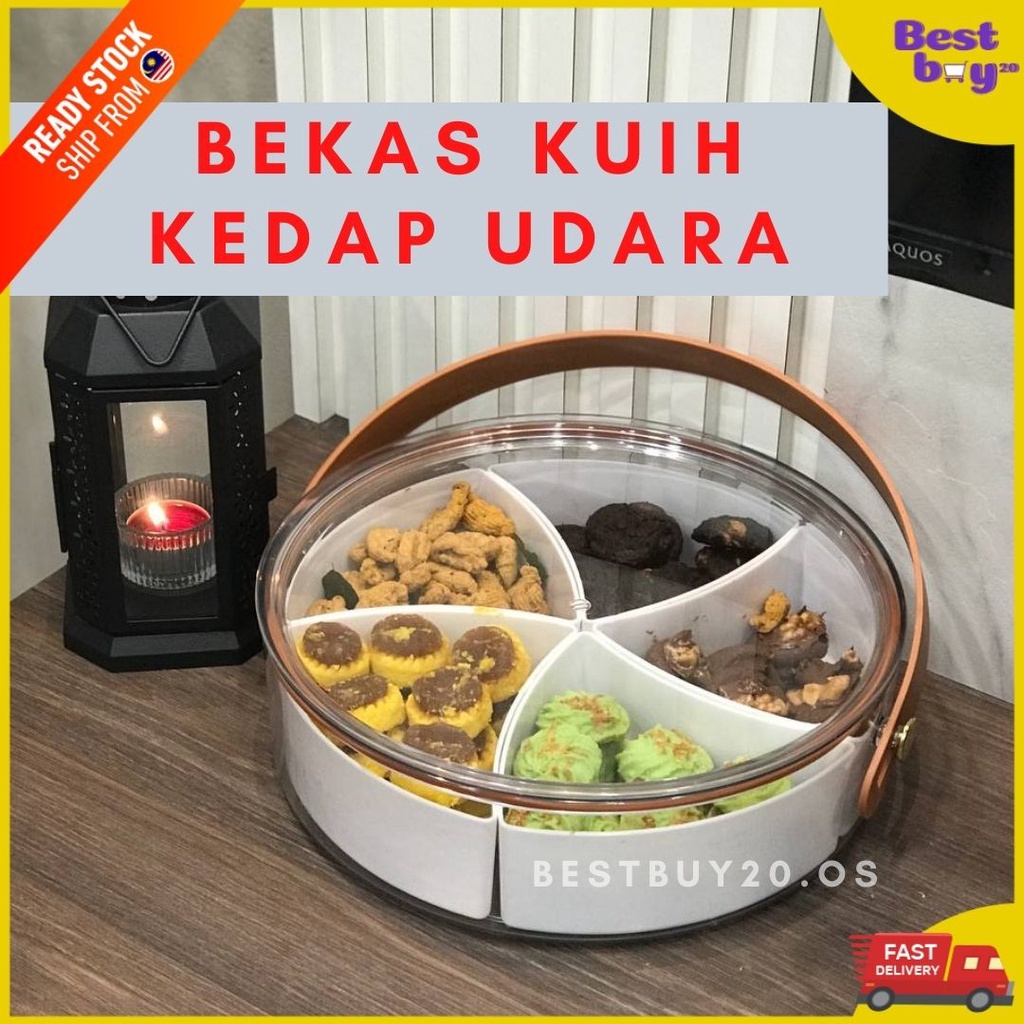 Bekas Kuih Raya Kedap Udara Balang Biskut Raya Airtight Candy Biscuit ...