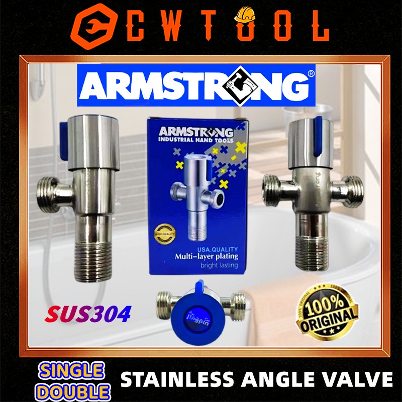 ARMSTRONG STAINLESS ANGLE VALVE SUS304 SINGLE/DOUBLE One/Two Way Angle ...