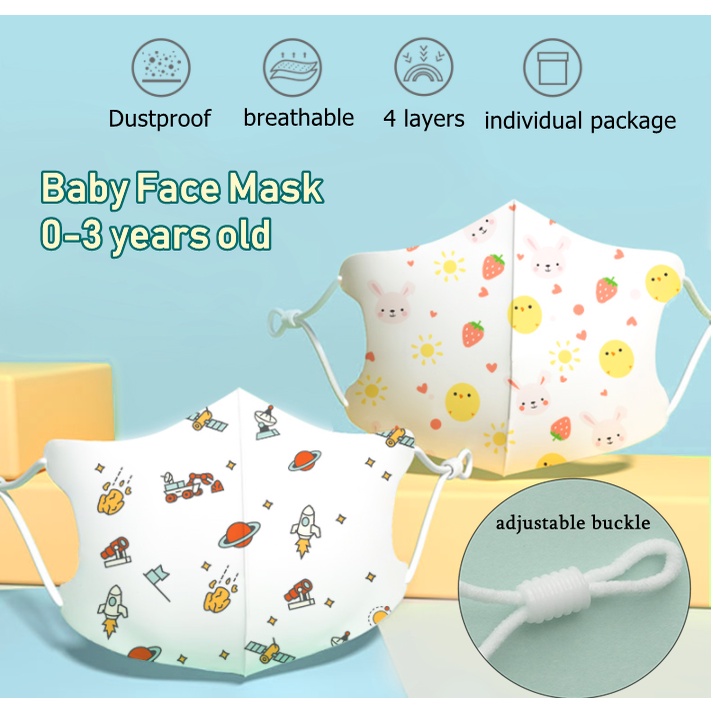 3-36 months baby face mask 3D mask newborn baby mask is suitable for ...