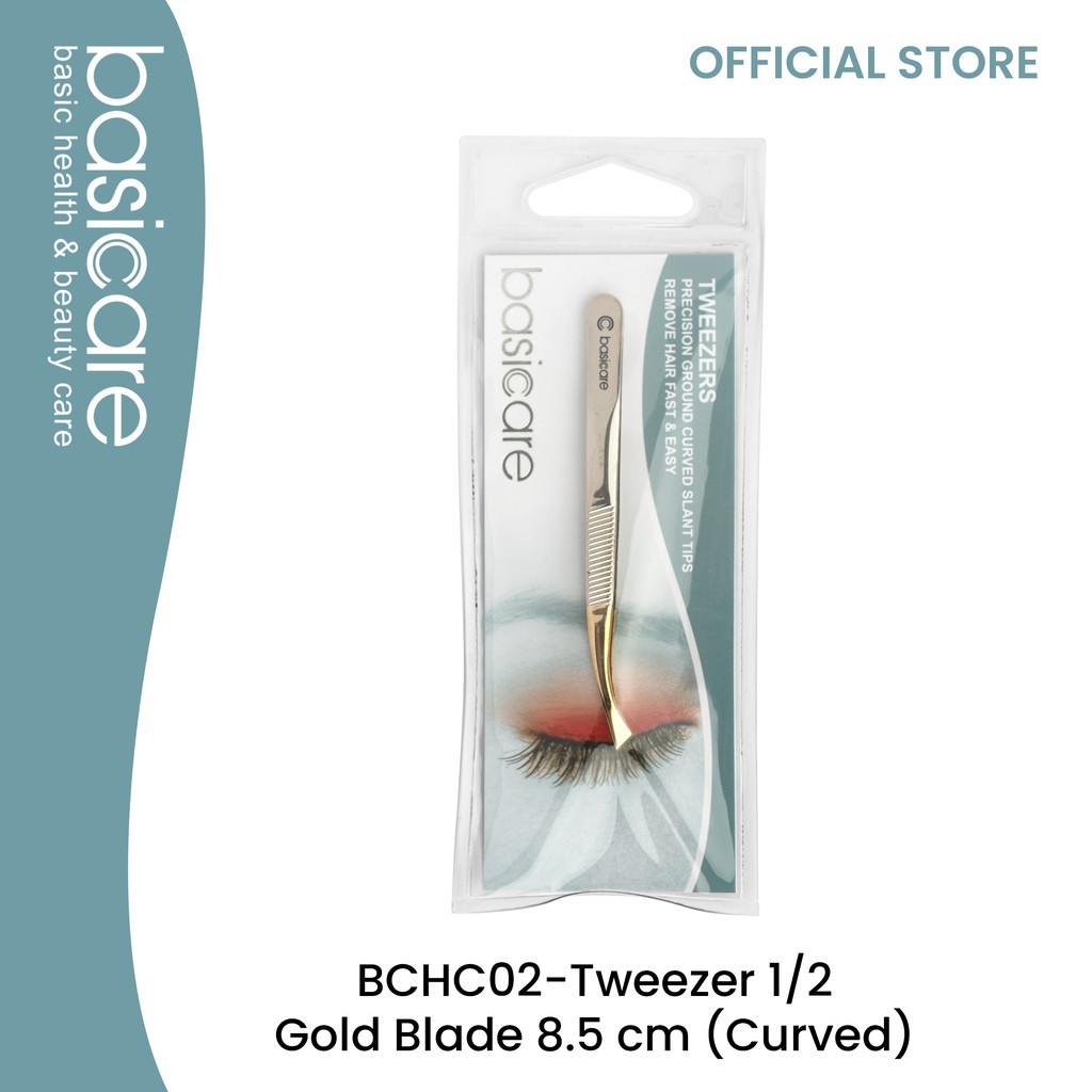 Basicare Bc Tweezer 1/2 Gold Blade 8.5Cm BCHC02 | Shopee Philippines