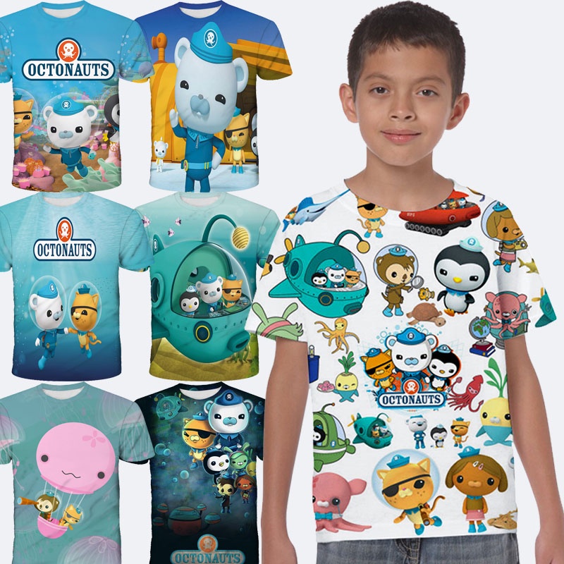 ( In Stock) Octonauts T Shirt for kids 3D Print Boys and Girls Teens T ...