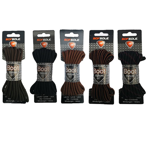 Sof Sole Round Boot Laces Waxed 152cm / 60 inches | Shopee Philippines