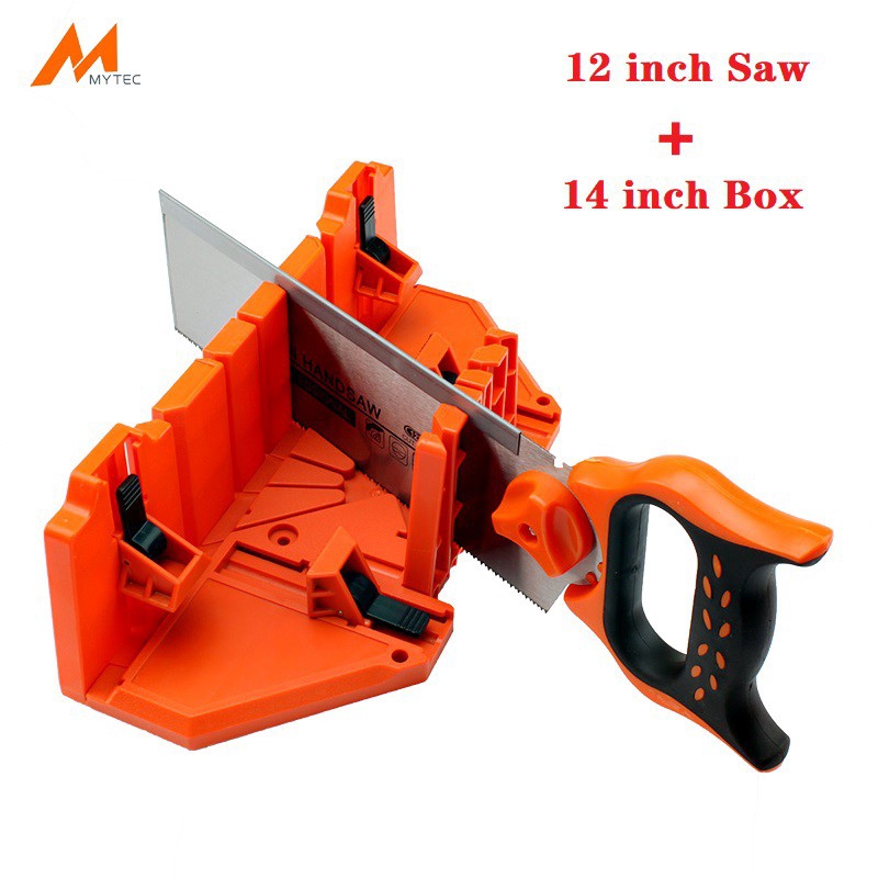 1 set 0/22.5/45/90 Degree Wood Angle Cutting Saw Clamping Mitre Box ...