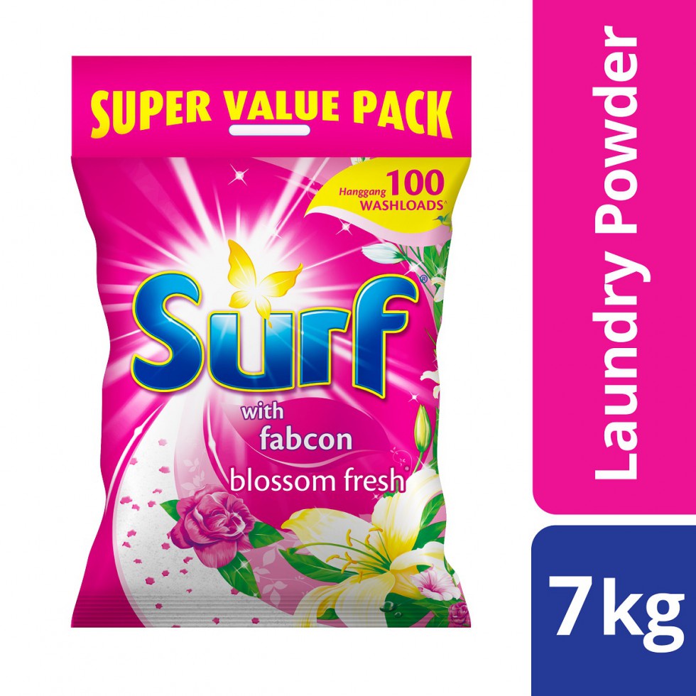 Surf Powder With Fabcon Blossom Fresh 7Kg | Shopee Philippines