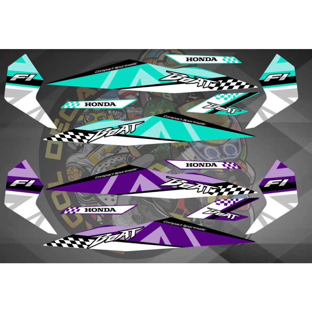 HONDA BEAT FI V2 STOCK 1 DECALS BIKCOL DECALS | Shopee Philippines