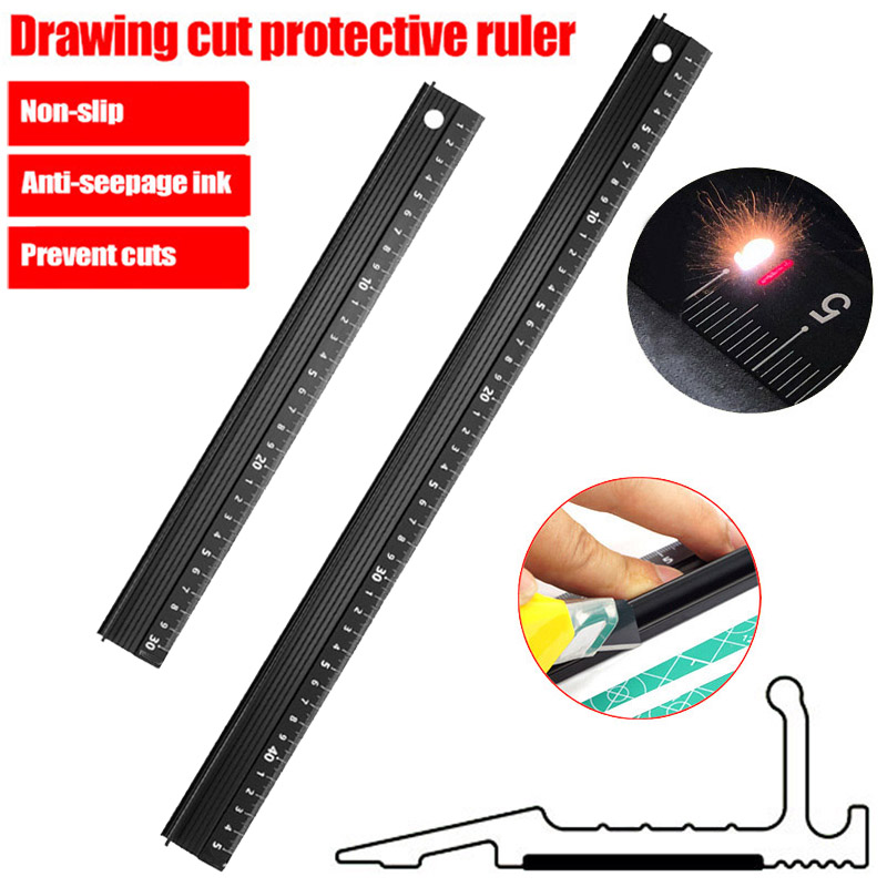 Stainless Steel M-shaped Protective Ruler Aluminum Alloy L-shaped Art ...