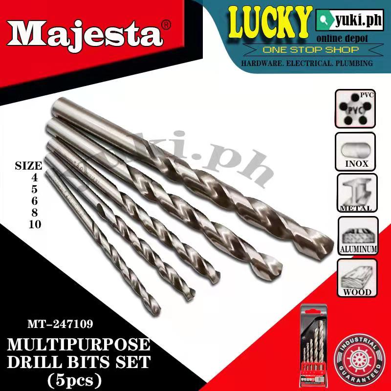 MAJESTA MT247109 MULTIPURPOSE DRILL BITS SET (4341) ( 4"/5"/6"/8"/10 ...
