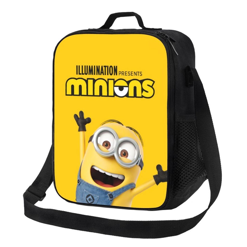 Minions Lunch Bag Insulation Box Lunch Box Carry Tote Bag Storage Bag ...
