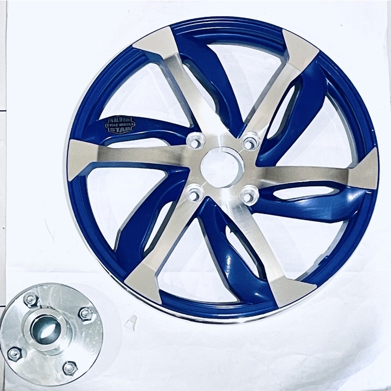 Side Car Mag Wheel with Hub or without Hub (Size of hub 6302) (Silver ...
