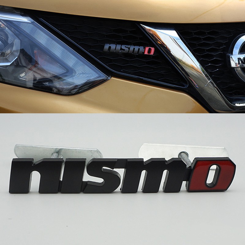 Black Metal NISMO Emblem Front Grille Badge Sticker Nissan | Shopee ...