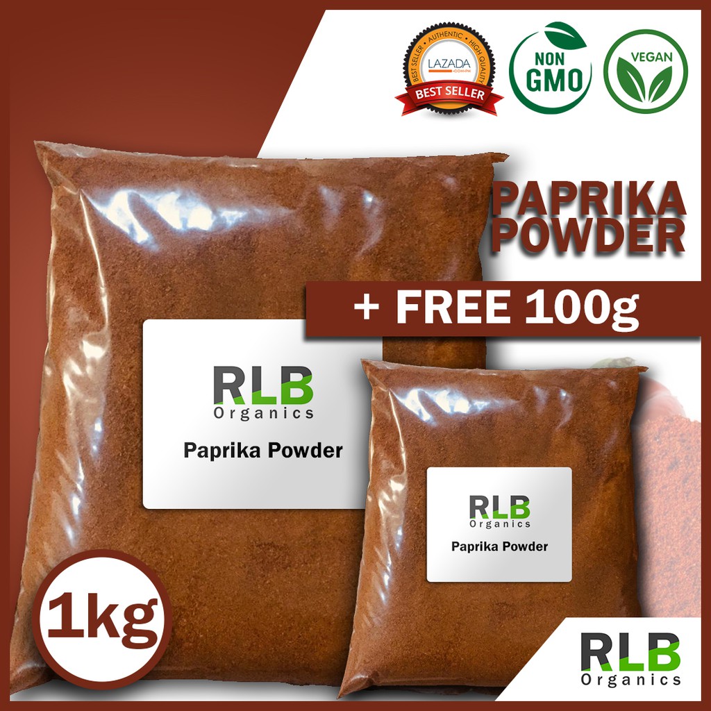 1 Kilogram + FREE 100 grams Organic Pure Natural Paprika Powder ...