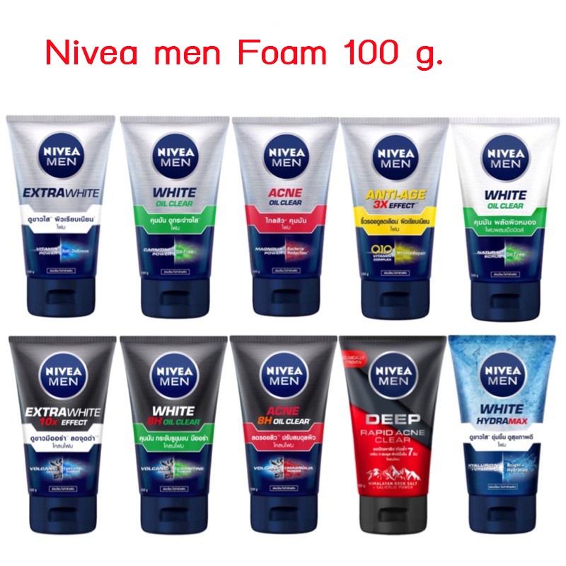 Nivea Men Mud Foam For 100g (Selectable Formula) | Shopee Philippines