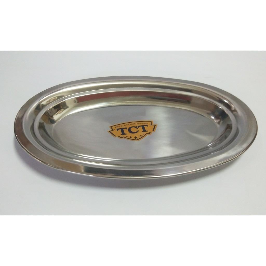 Oval Plate Stainless Steel TCT128 (28cm) | Shopee Philippines