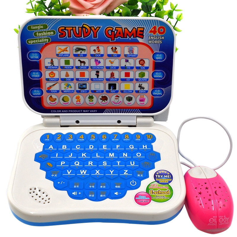 Kid Eealy Learning Electronic Laptop With Mouse Fun Toy | Shopee ...