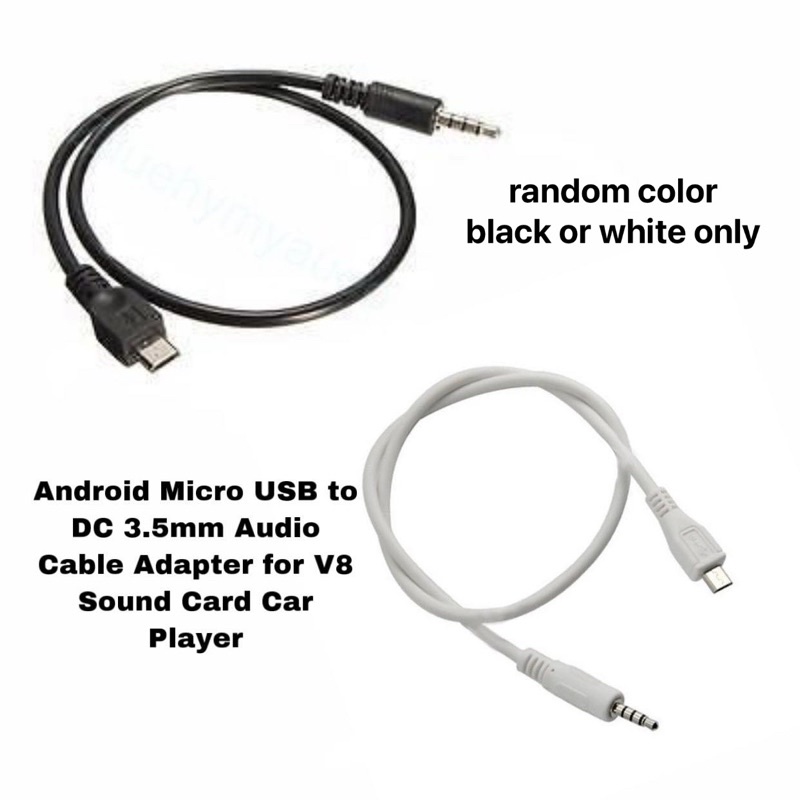 Android Micro USB to DC 3.5mm Audio Cable Adapter for V8 Sound Card Car ...