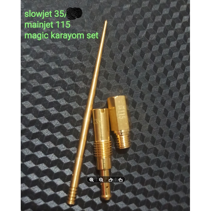 MAGIC KARAYOM FLATSLIDE SET with main jet #115 and slow jet #38 KOSO ...
