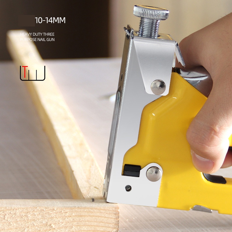 Deli Tools 3 In 1 Nail Gun Portable Industrial Staple Gun Heavy Duty ...