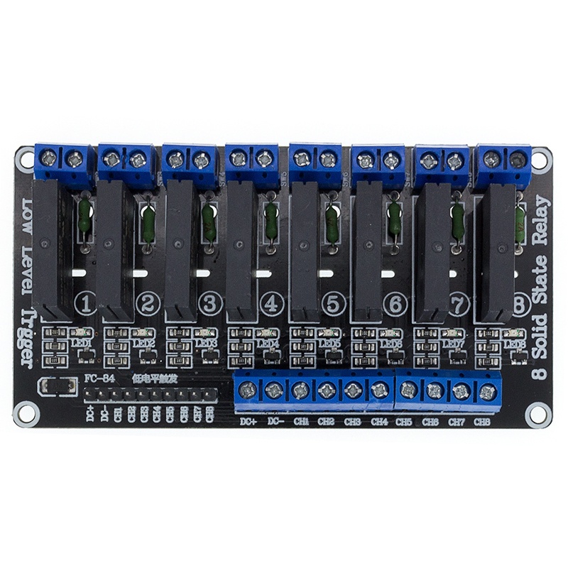 5V 1 2 4 8 Channel SSR G3MB-202P Solid State Relay Module 240V 2A ...