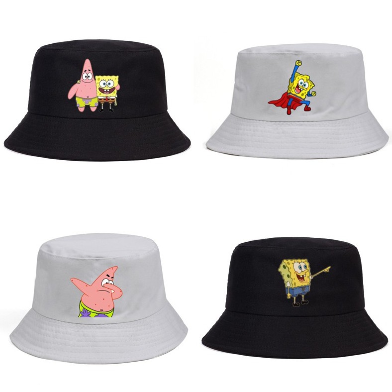 bucket hat anime SpongeBob Squarepants Patrick Star Squidward Tentacles ...