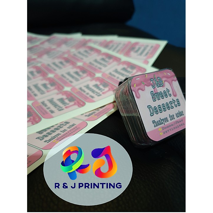 100 PCS STICKER LABELS - Matte | Shopee Philippines