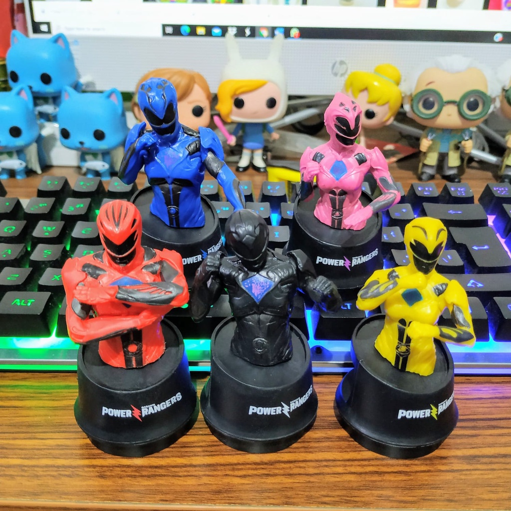 Figure Power Ranger Cup Topper / Cake Topper set of 5 pcs | Shopee ...