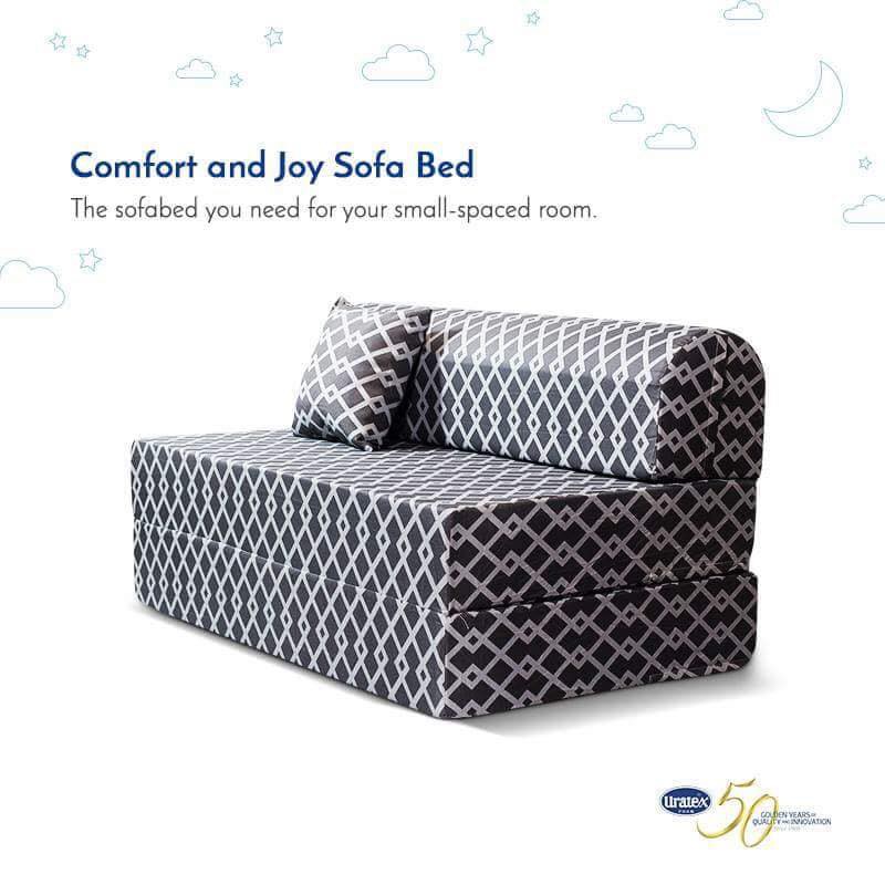 URATEX COMFORT and JOY Sofa Bed Original with FREE PILLOW 3 years Warranty Shopee Philippines