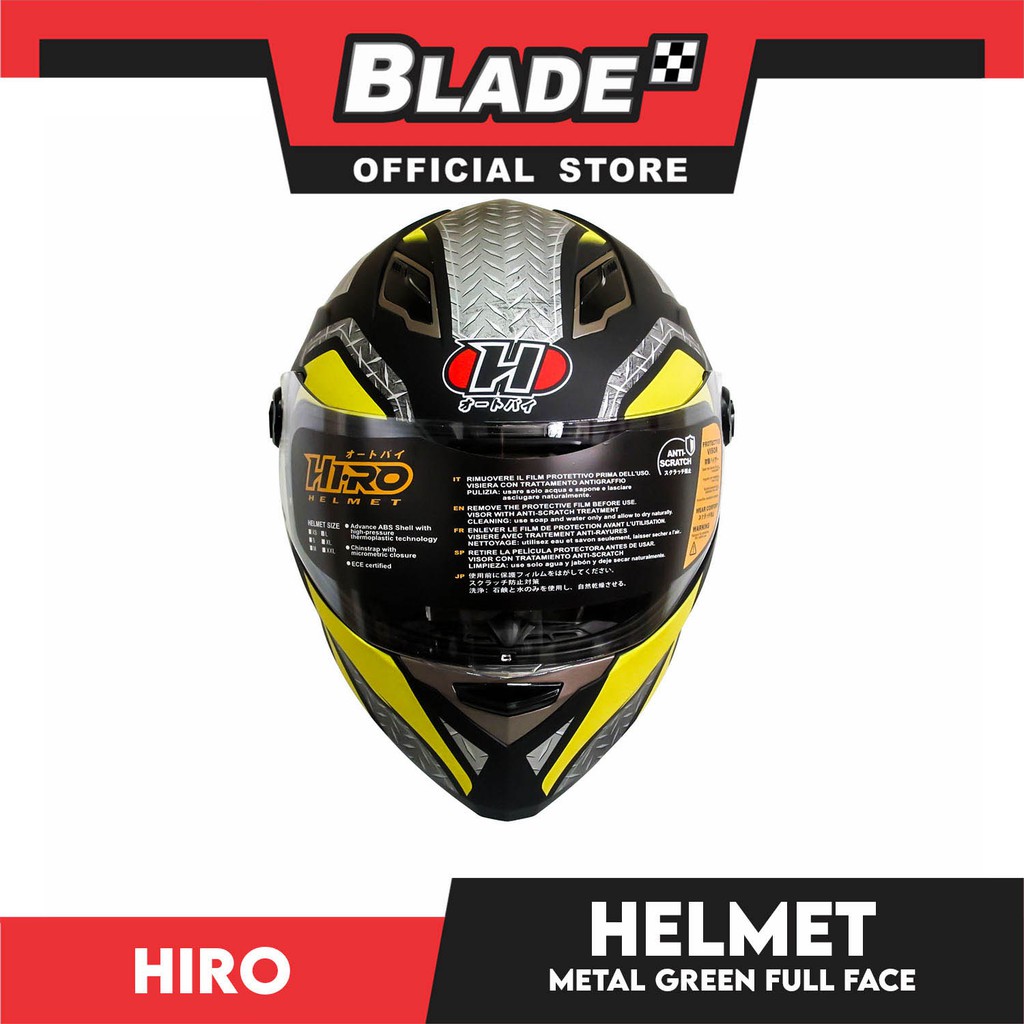 HIRO Helmet HD-09B Iron Flower (Full Face) | Shopee Philippines