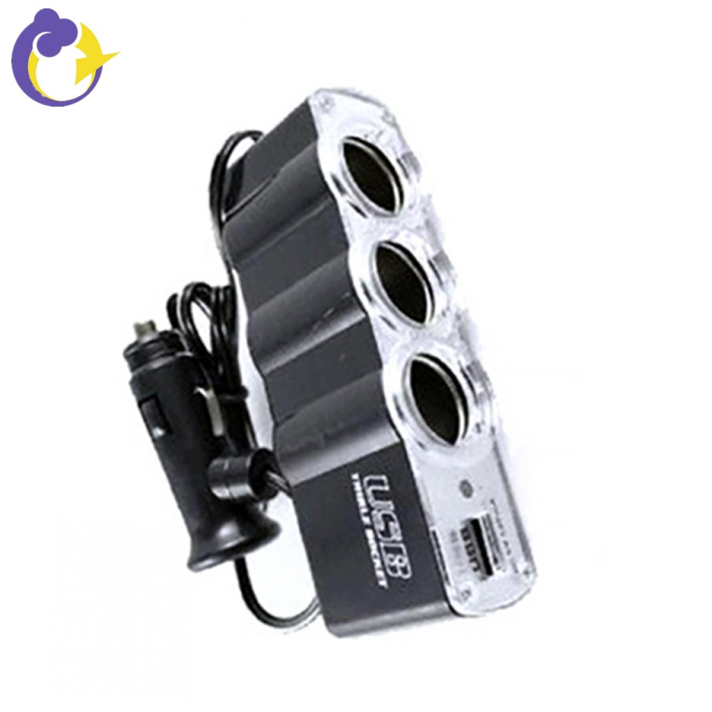 Y5 - 3-Seater Distributor 12V/24V Car Power Dc Socket Adapter Charging ...