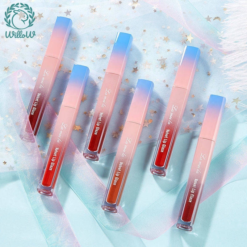 LAMEILA Lip Glaze Long Lasting Liptint Waterproof Velvet Lip Tint Gloss ...
