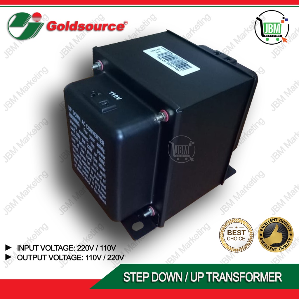 Goldsource Transformer 110V to 220V AC Converter Step-Up Step Down Auto ...