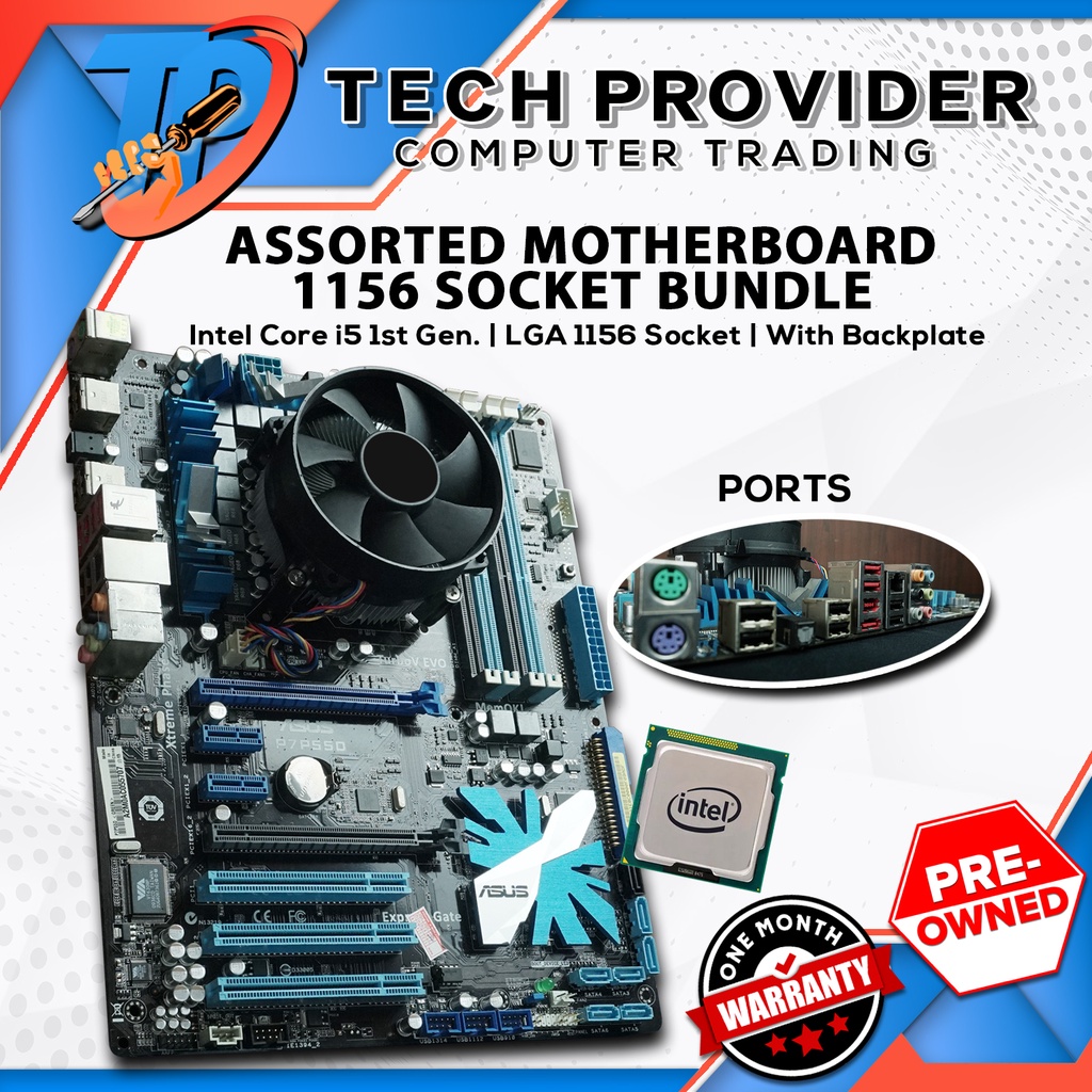 ASSORTED Intel Core i5 1st Gen w/ LGA 1156 Motherboard Bundle + ADD-ON ...