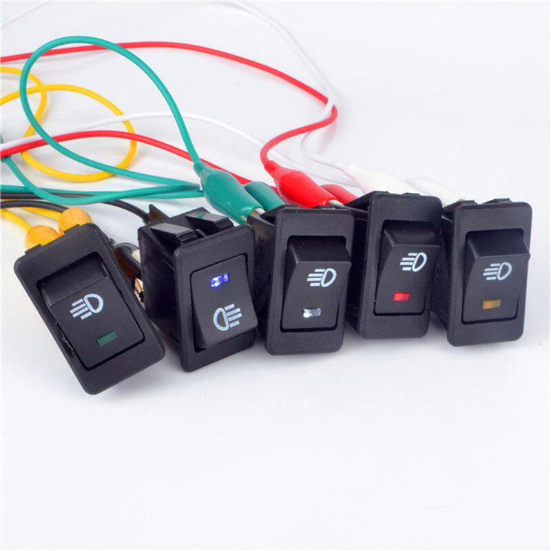 Automobile 12V 35A Blue LED Rocker Switch Car Accessories Car ...