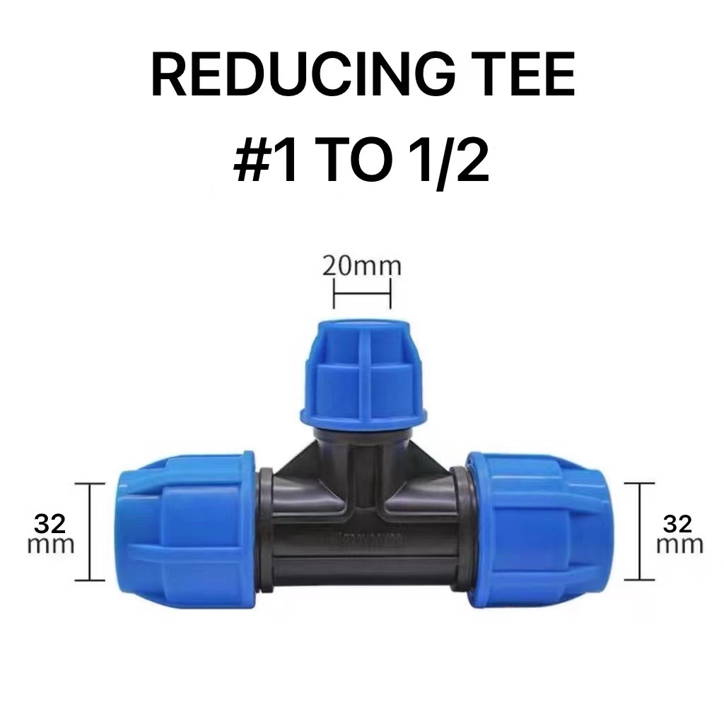 PE Compression Fittings For Pe And Pvc Pipe 1/2" 3/4" 1" | Shopee Philippines