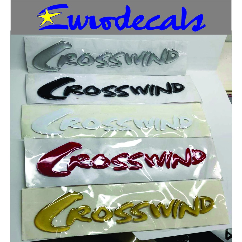 Crosswind Silicon emblem sticker | Shopee Philippines