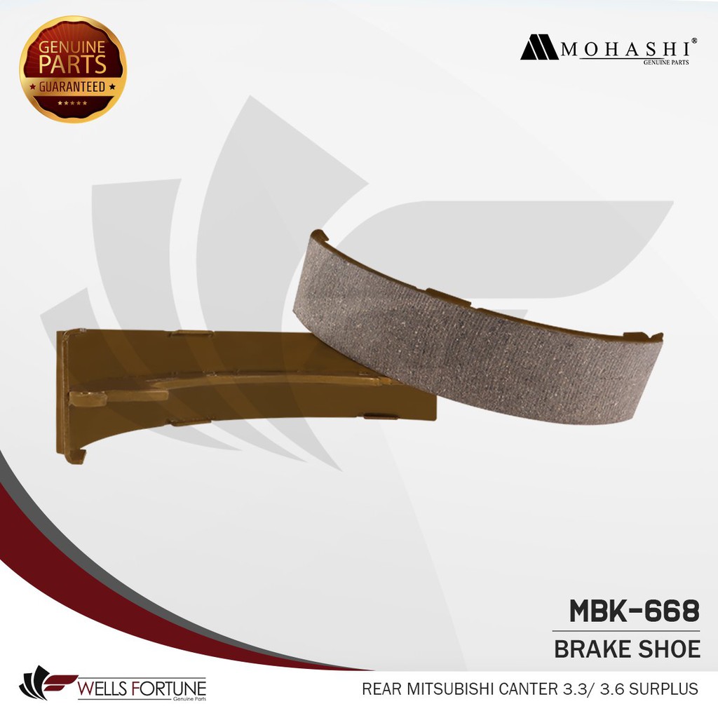 MITSUBISHI CANTER 3.3 / 3.6 SURPLUS REAR MOHASHI BRAKE SHOE (4PCS ...