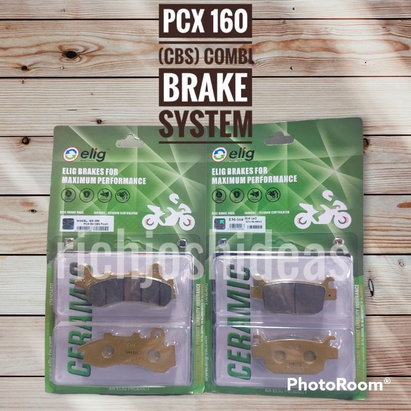 PCX 160 COMBI BRAKE SYSTEM (CBS) ELIG CERAMIC BRAKE PAD | Shopee ...