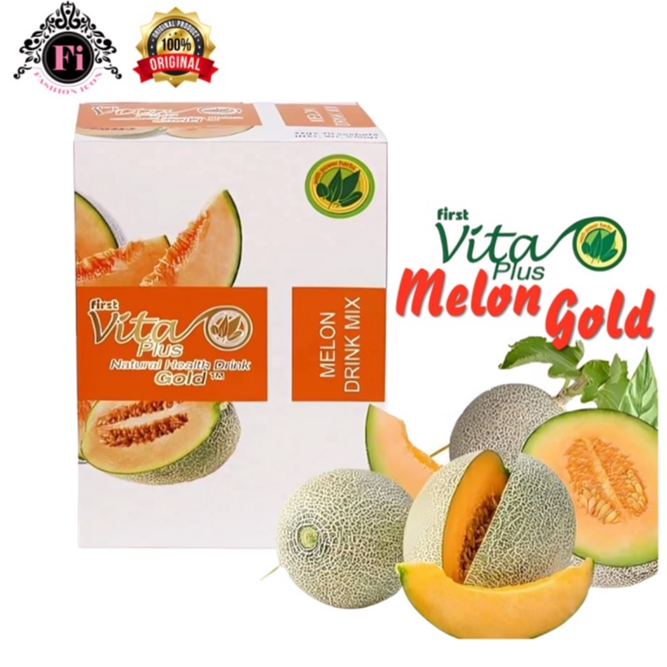 First Vita Plus Gold Melon Natural Health Drink 22g x 20 sachets | Shopee Philippines