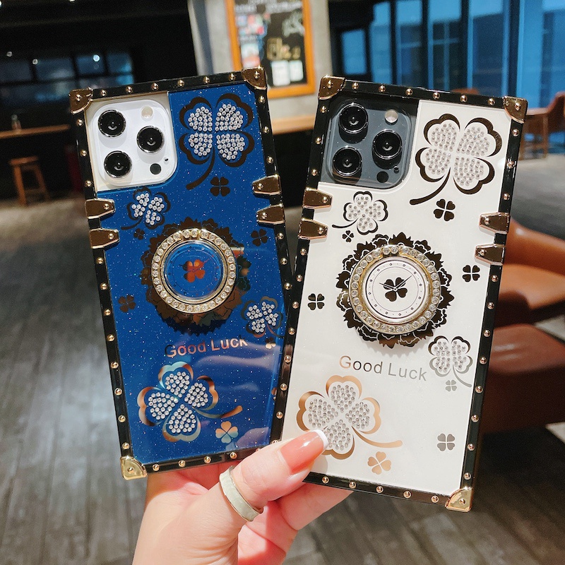 Clover Case For iPhone 16 Pro Max 11 12 13 14 15 Plus Casing Fashion ...