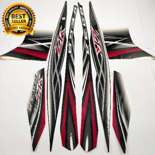 PUTIH HITAM Striping Yamaha Vega zr 2012 2013 Black White body Best ...