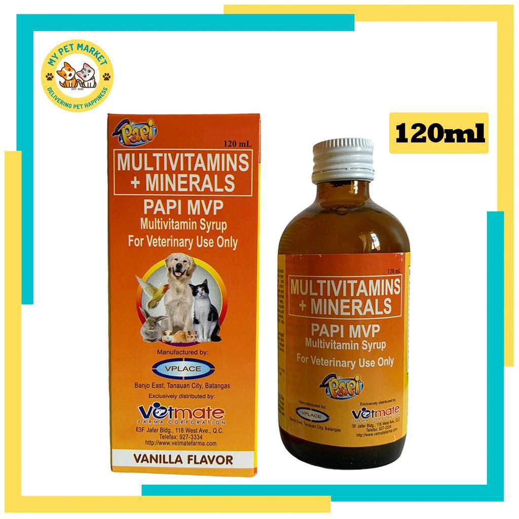 Papi MVP Vanilla Flavored Multivitamins for Pets 120ml | Shopee Philippines