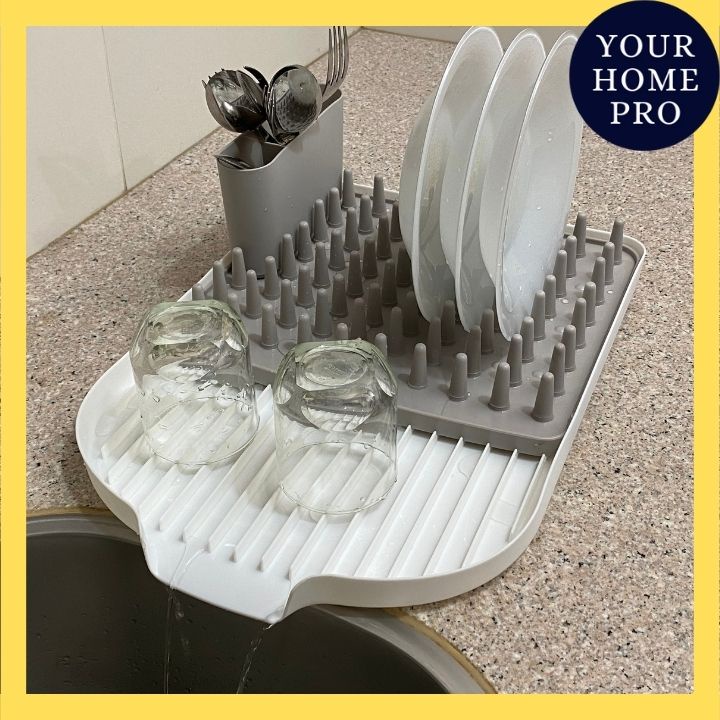 Mini Dish Drainer Rack With Utensils Organizer Holder Lagayan Ng ...