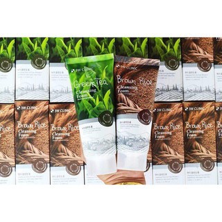 Green Tea Exfoliating, 3W CLINIC Rice Bran Cleanses The Skin | Shopee ...